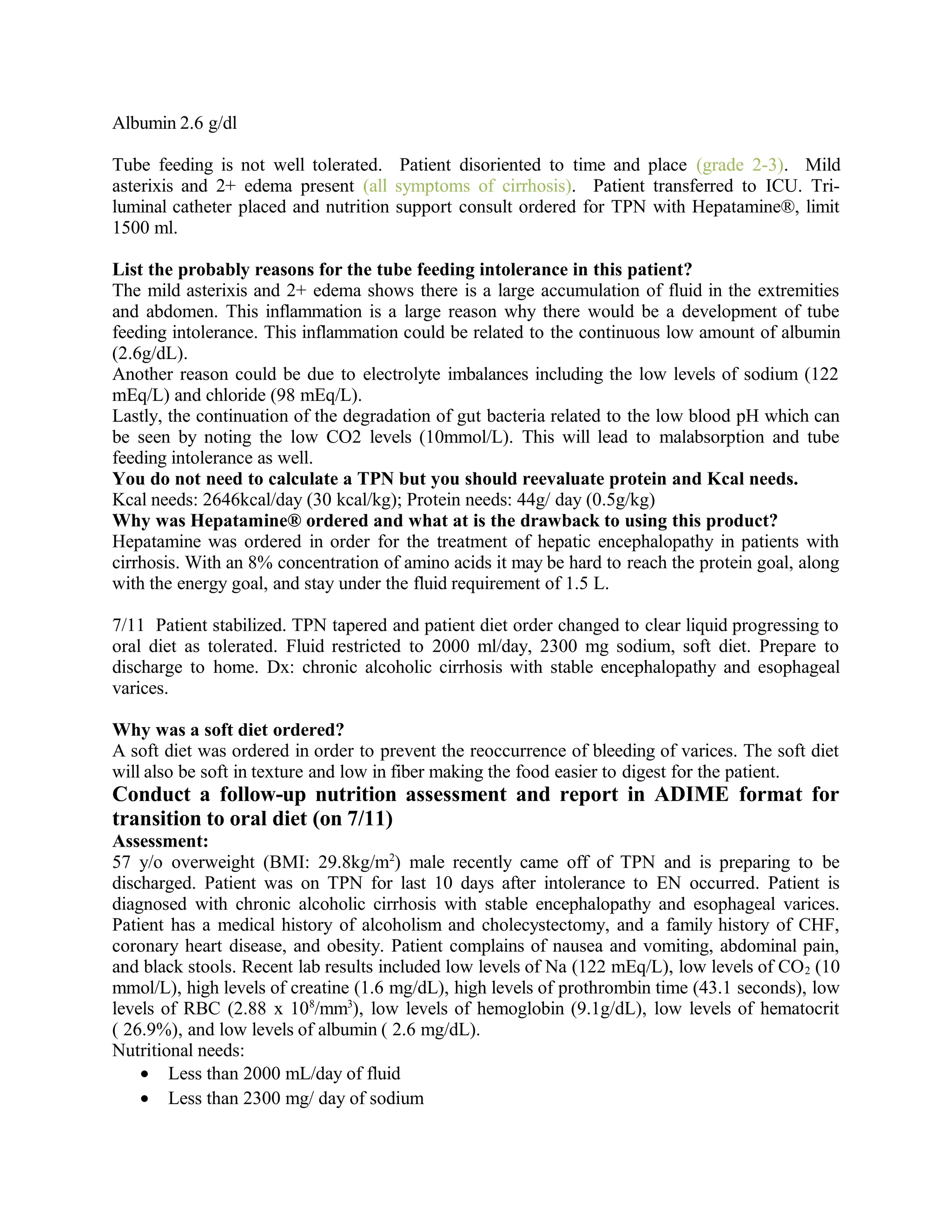 liver disease case study | DOC