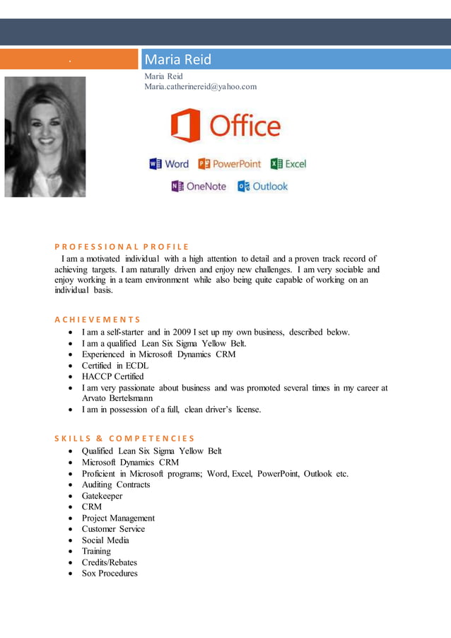 Maria Reid CAD CV | PDF