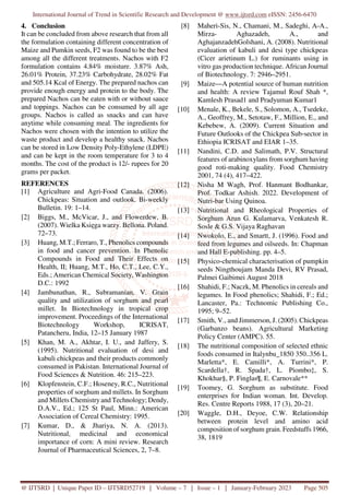 Development of Nachos using Cucurbita Pumpkin Seed Powder, Sorghum ...