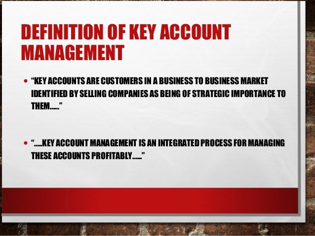 Key Account Management – Professional Services Marketing
