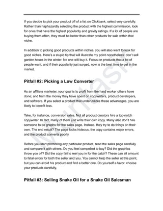 THE 7 MOST COMMON MISTAKES MADE IN AFFILIATE MARKETING | PDF