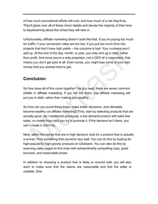 THE 7 MOST COMMON MISTAKES MADE IN AFFILIATE MARKETING | PDF