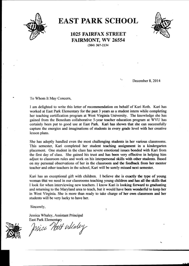 Jessica Whaley letter | PDF