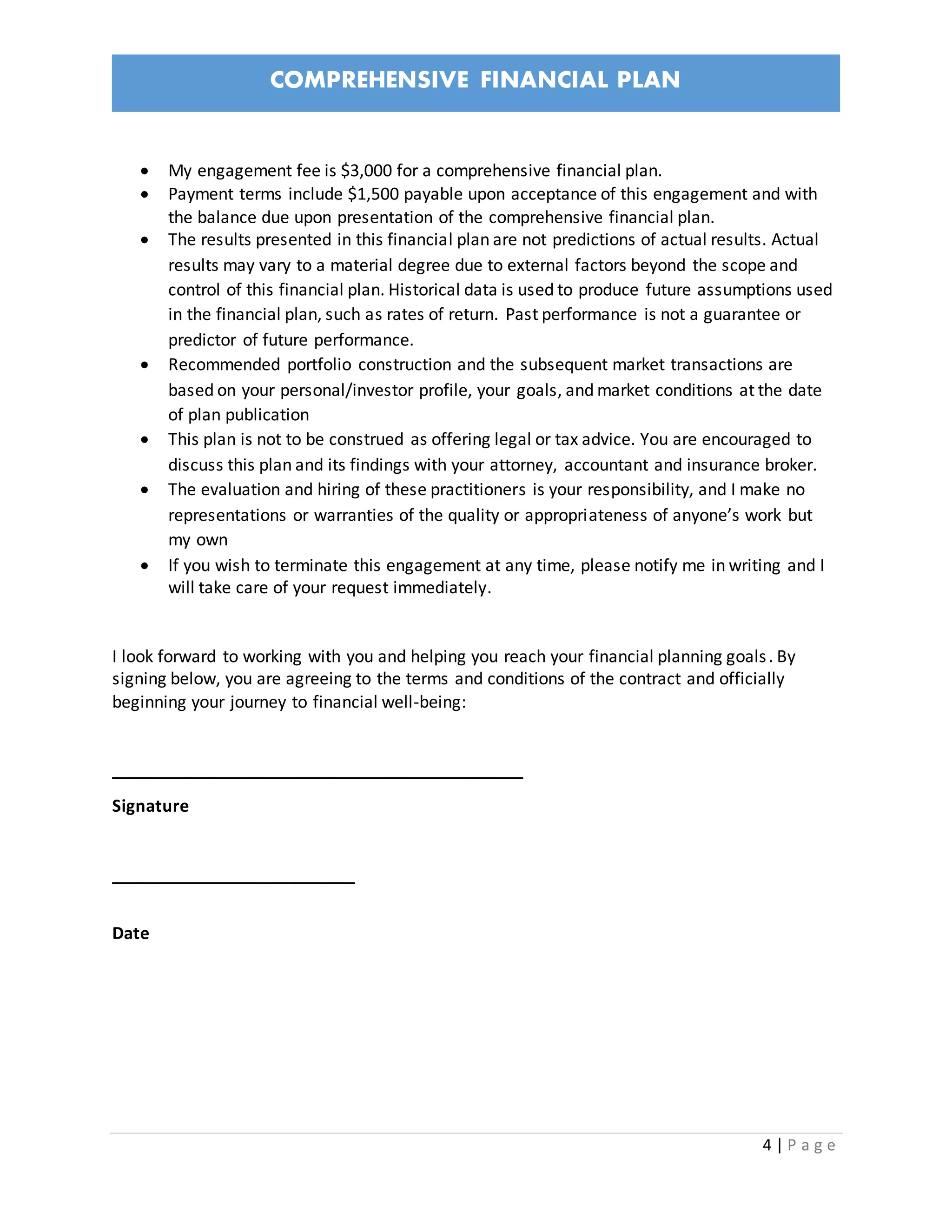 Comprehensive Financial Plan | DOCX | Life Insurance | Insurance