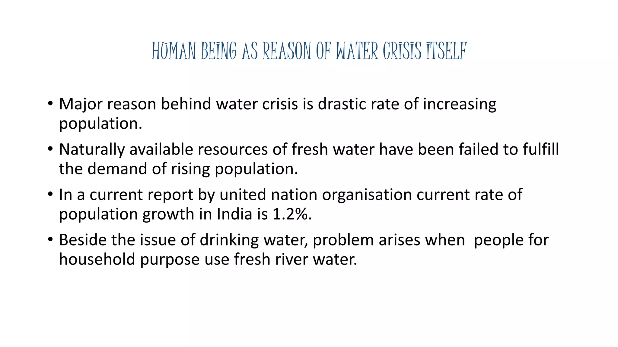 water scarcity | PPTX