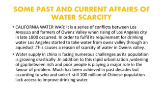 water scarcity | PPTX