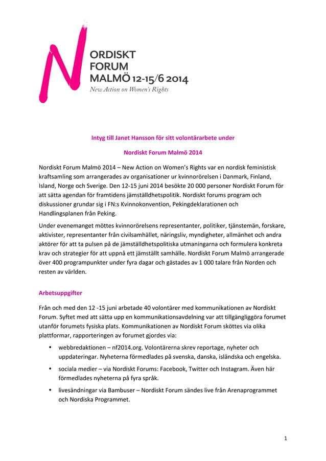 Intyg (NF2014) | PDF