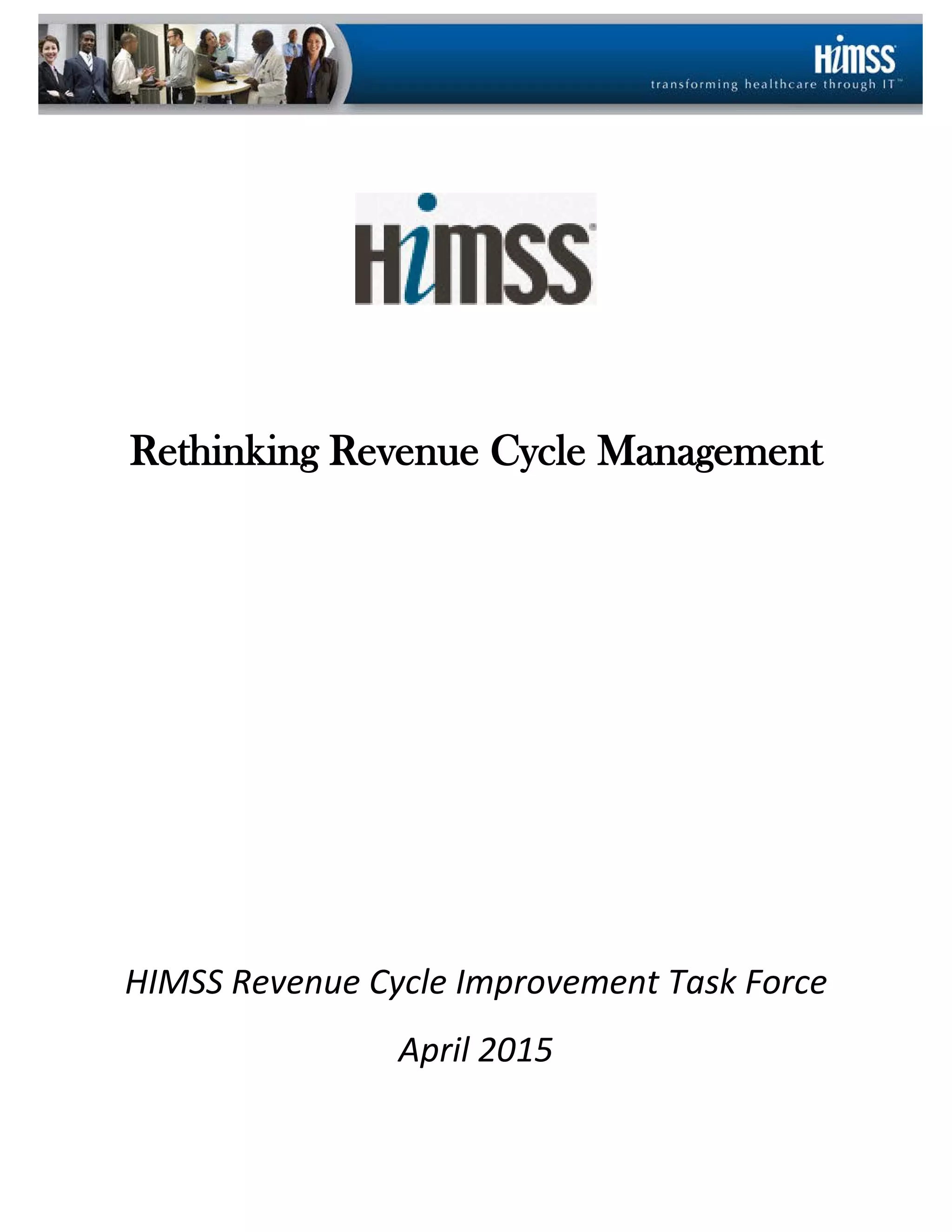 Rethinking Revenue Cycle Management_April 2015 | PDF