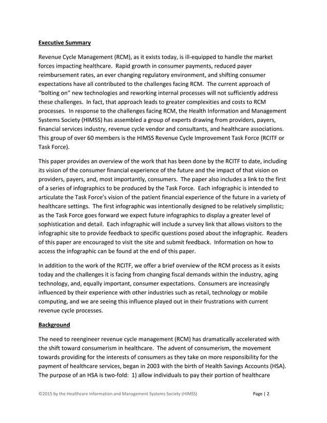 Rethinking Revenue Cycle Management_April 2015 | PDF