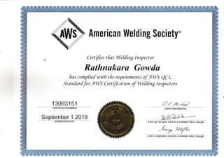 AWS-CWI Certificate | PDF