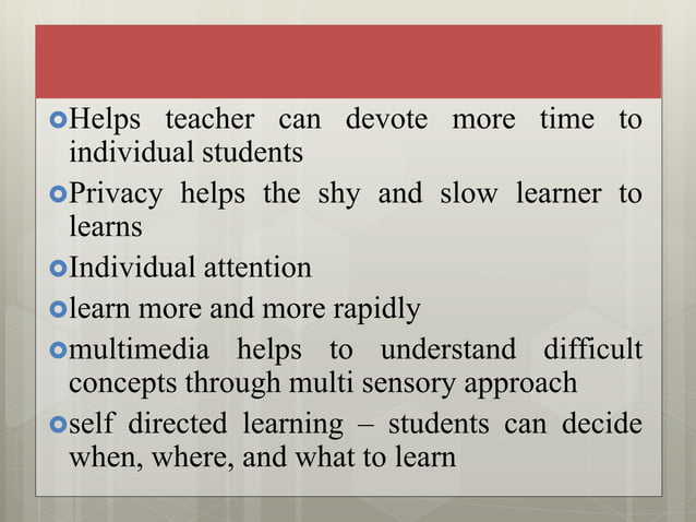 Computer Assisted Instruction (CAI) | PPTX | Educational Assessment ...