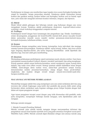 65 model pembelajaran | PDF