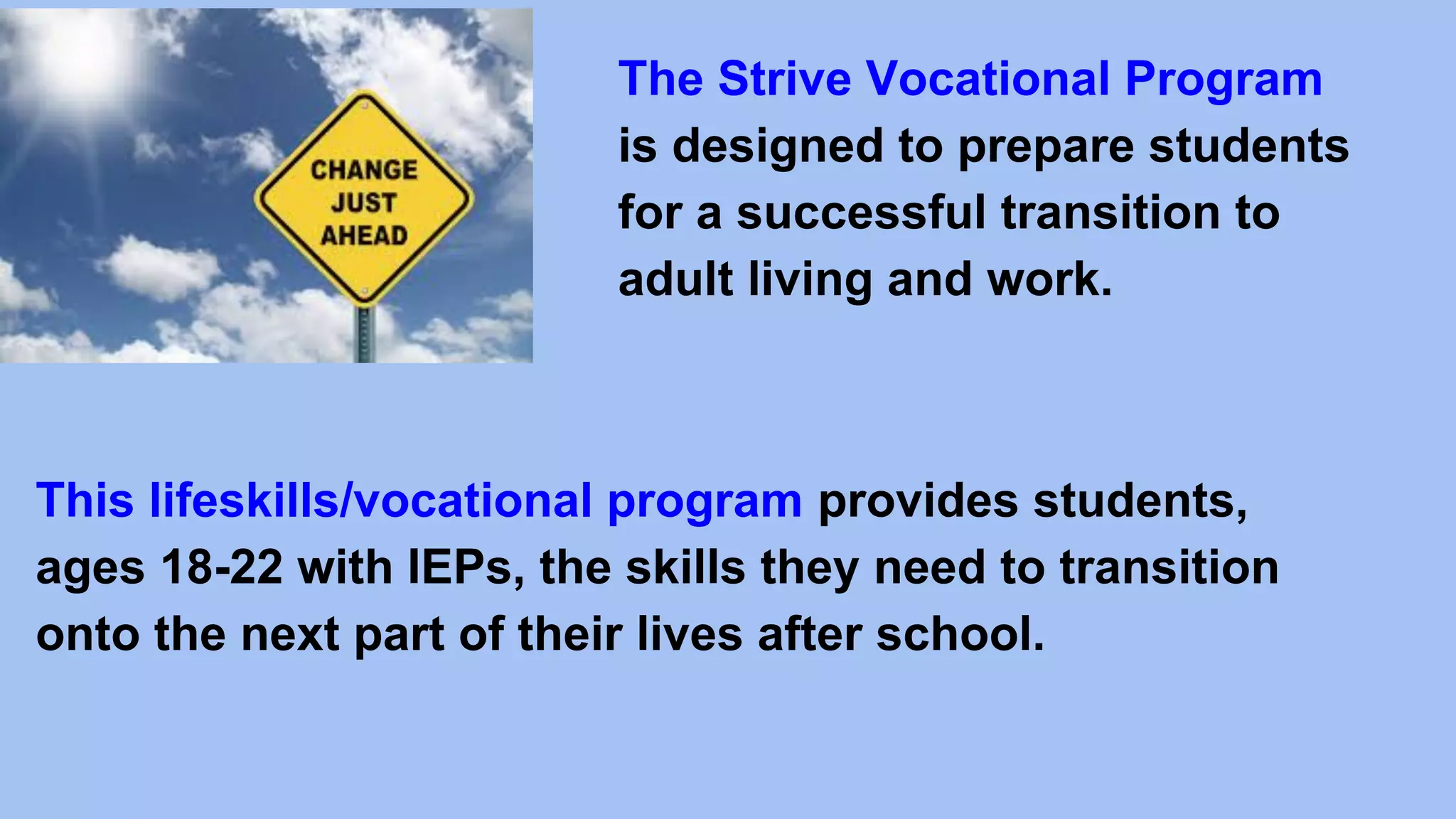 Special Education Transition Program Presentation | PDF