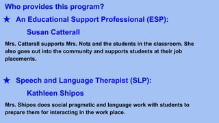 Special Education Transition Program Presentation | PDF