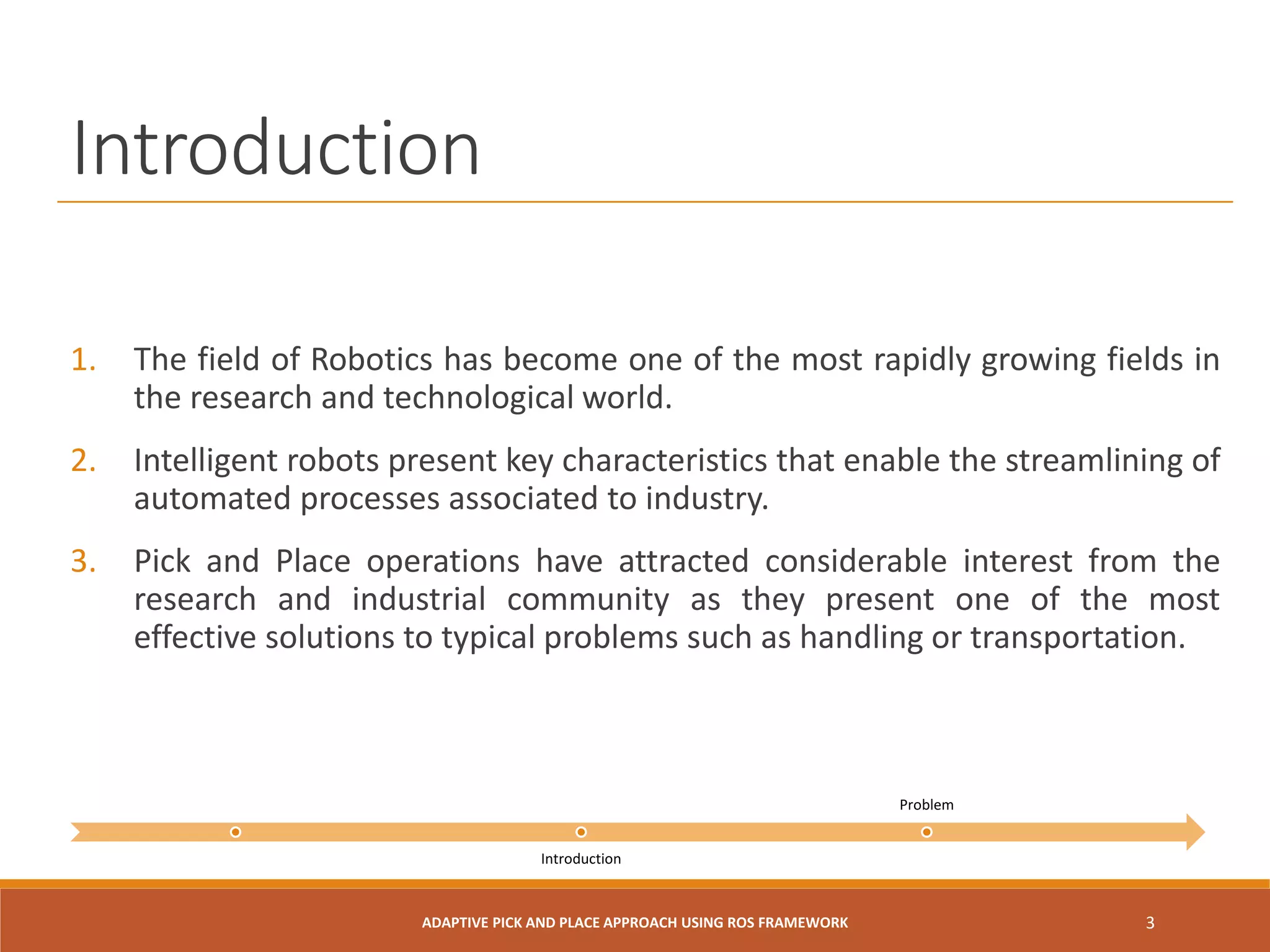 Modular Pick and Place Simulator using ROS Framework | PPTX