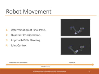 Modular Pick and Place Simulator using ROS Framework | PPTX