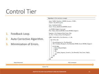 Modular Pick and Place Simulator using ROS Framework | PPTX