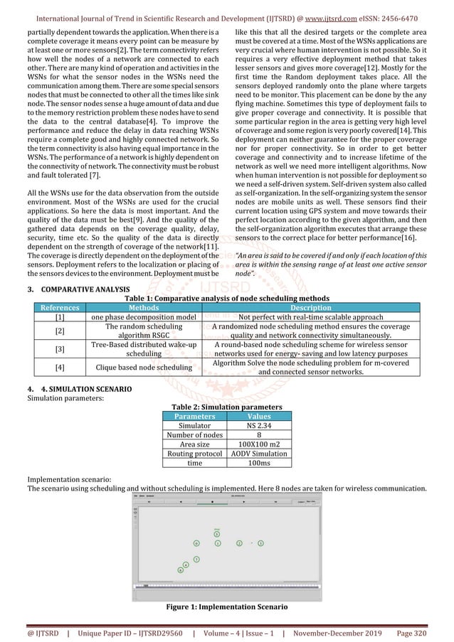 Sensors Scheduling in Wireless Sensor Networks: An Assessment | PDF