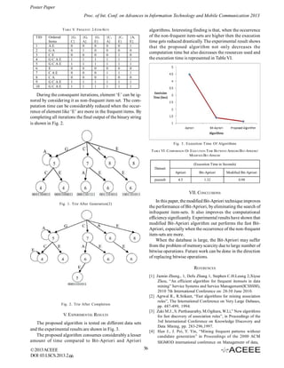 Modifed Bit-Apriori Algorithm for Frequent Item- Sets in Data Mining ...