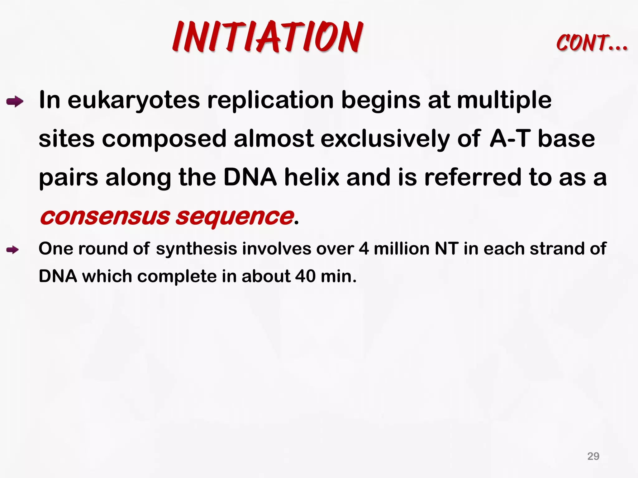 DNA Replication - | PDF