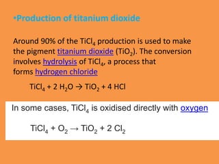 TITANIUM CHLORIDE [PHARMACEUTICAL REAGENT] | PPTX