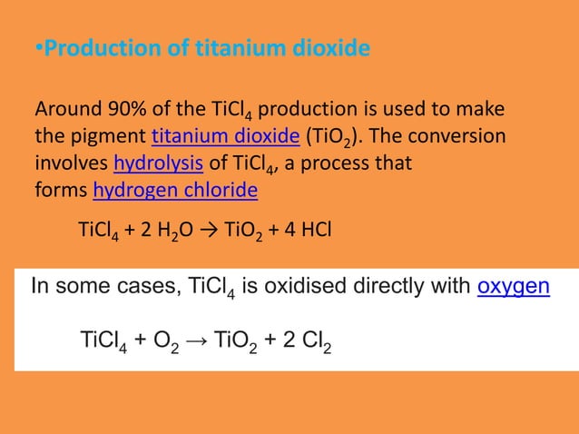 TITANIUM CHLORIDE [PHARMACEUTICAL REAGENT] | PPTX | Chemistry | Science