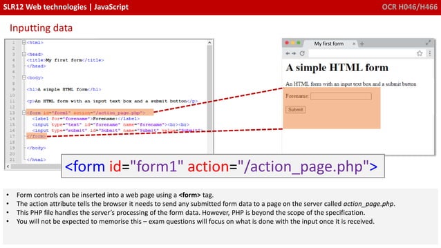 Tutorial on Javascript Form | PPT