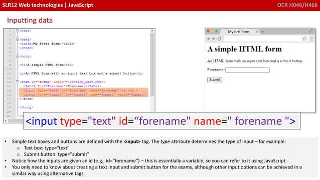 Tutorial on Javascript Form | PPT