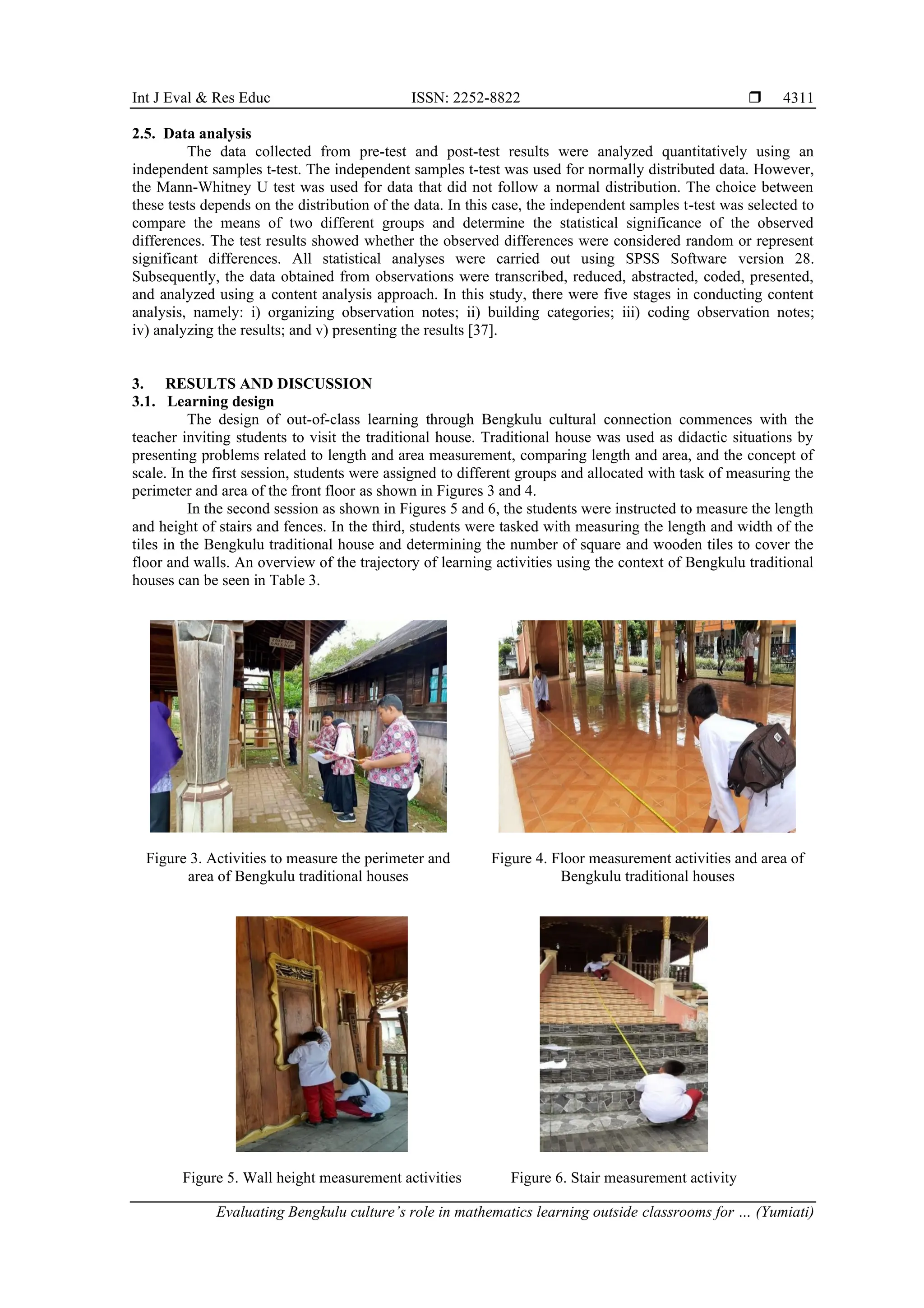 Evaluating Bengkulu culture’s role in mathematics learning outside ...