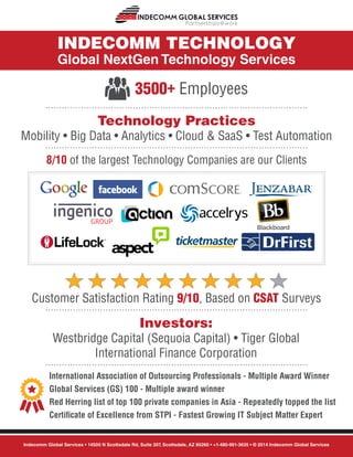 Indecomm - One Pager