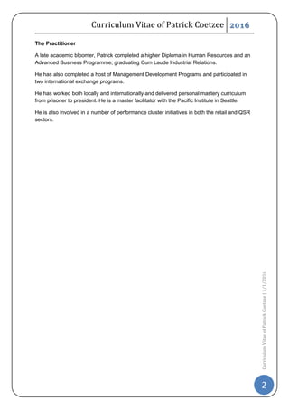 Patrick's c.v. | PDF