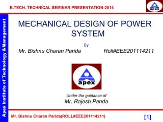 mechanical design of power system | PPT