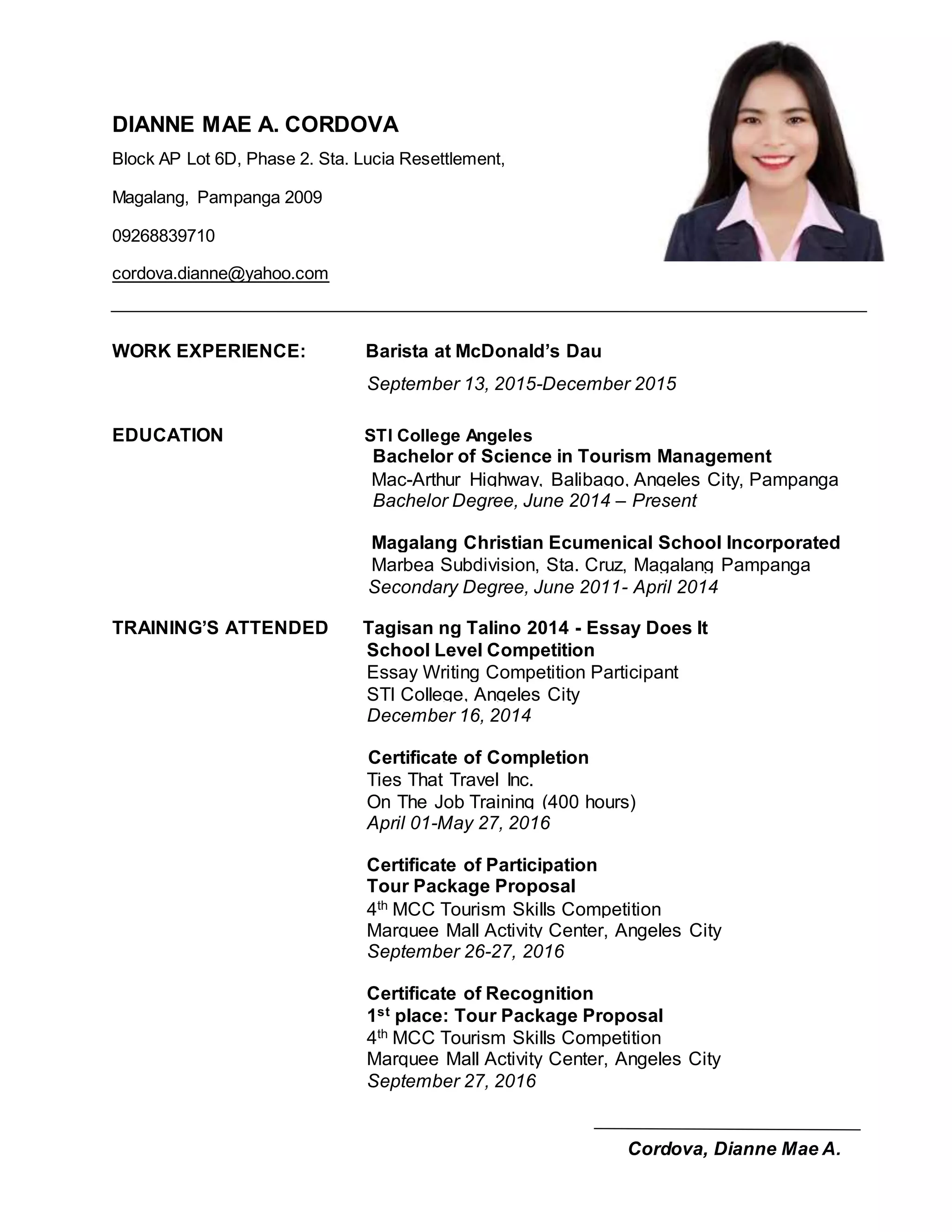 resume_cordovadiannemaecordova | PDF