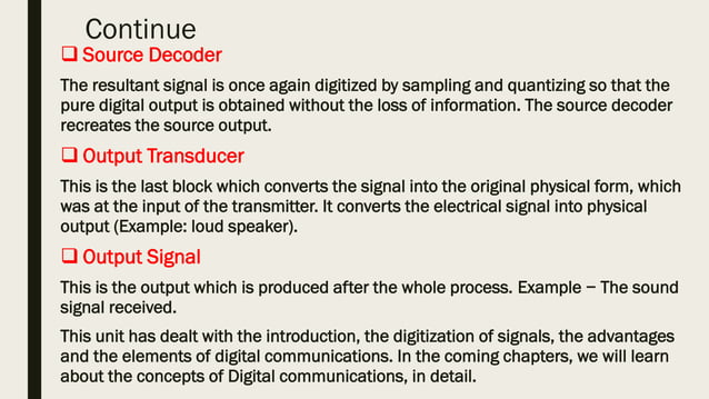lect-1-introduction in digital communication | PPT | Free Download