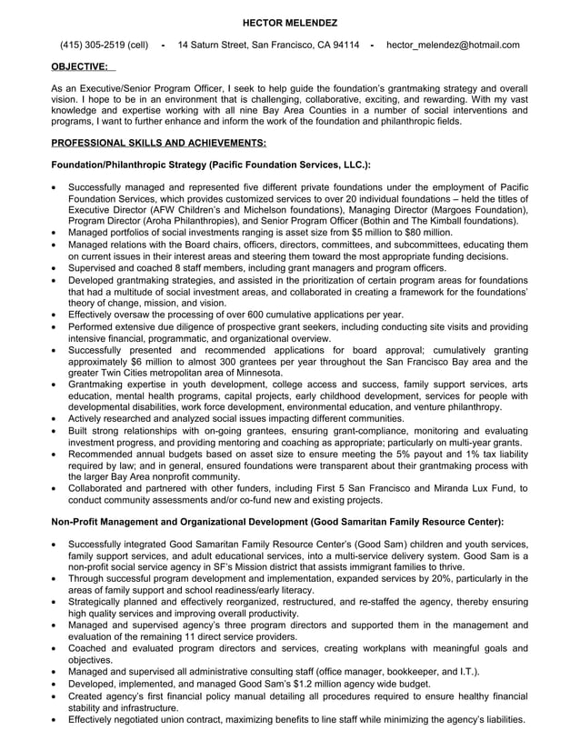 Hector Melendez Resume | PDF