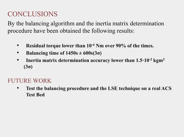 Balancing of an air-bearing-based Acs Test Bed | PPT