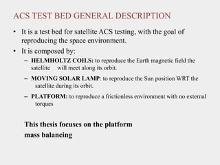 Balancing of an air-bearing-based Acs Test Bed | PPT