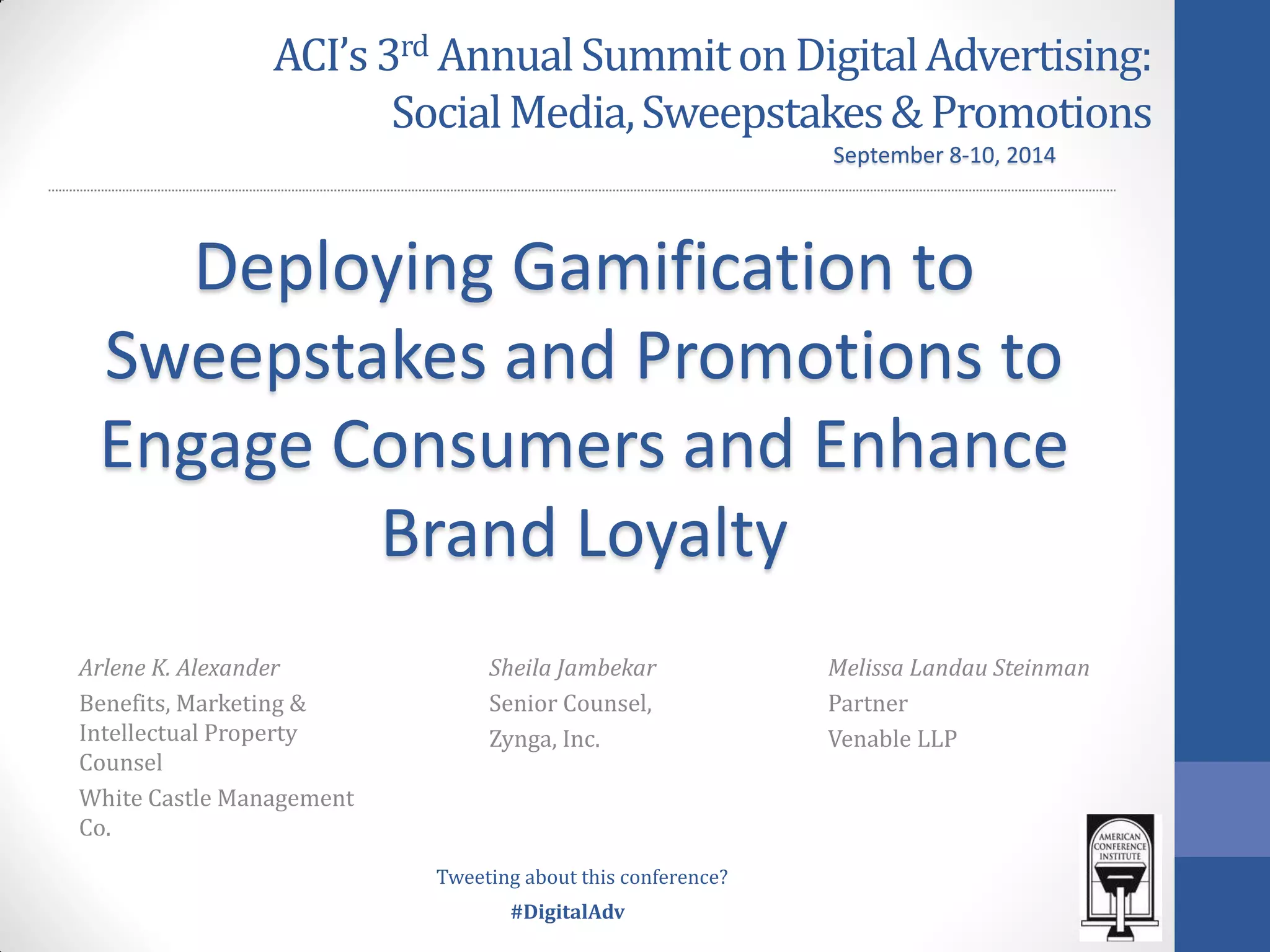 Deploying Gamification to Sweetstakes and Promotions to Engage ...