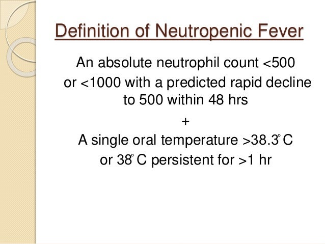 Neutropenic Precautions Neutrophil Count – DFXDX