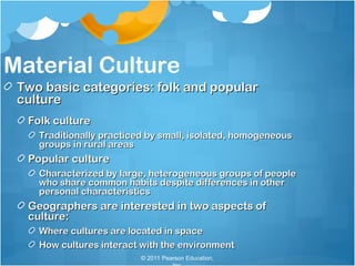 The Cultural Landscape - Chapter 4: Folk and Popular Culture | PPT