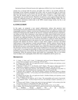 A CRYPTOGRAPHIC MUTUAL AUTHENTICATION SCHEME FOR WEB APPLICATIONS | PDF