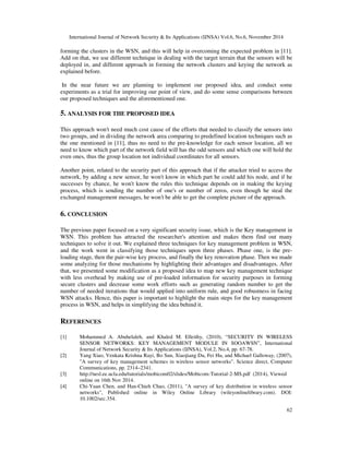 KEY MANAGEMENT TECHNIQUES IN WIRELESS SENSOR NETWORKS | PDF