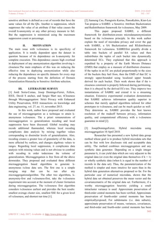 Enhanced Privacy Preserving Accesscontrol in Incremental Datausing Microaggregation | PDF