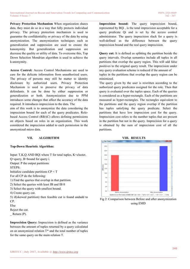 Enhanced Privacy Preserving Accesscontrol in Incremental Datausing Microaggregation | PDF