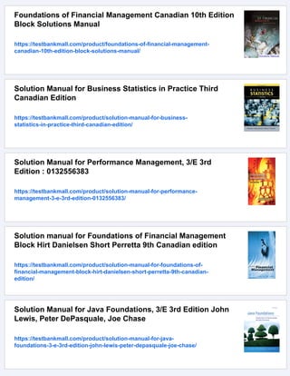 Solution Manual for Foundations of Operations Management, Third ...
