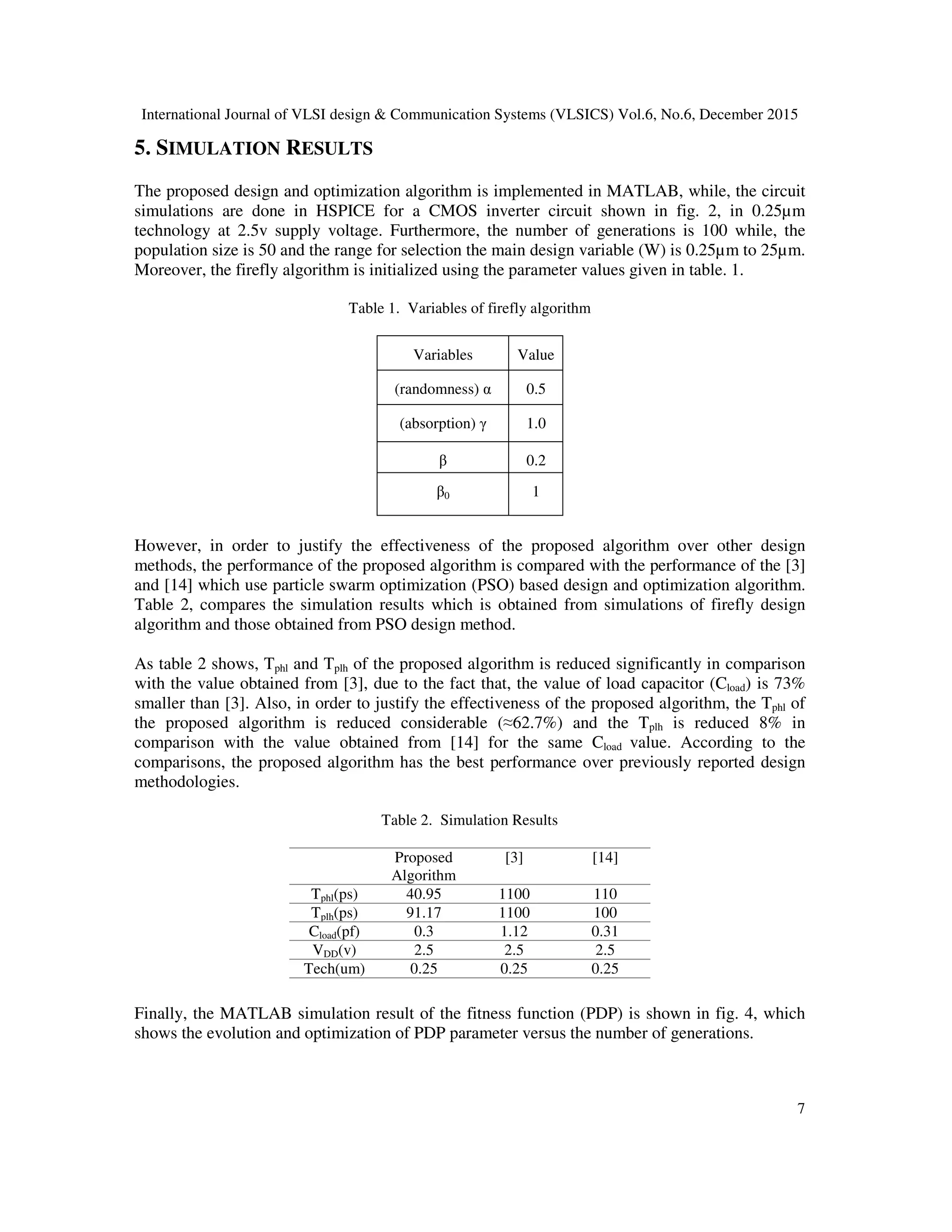 A New Transistor Sizing Approach For Digital Integrated Circuits Using Firefly Algorithm Pdf