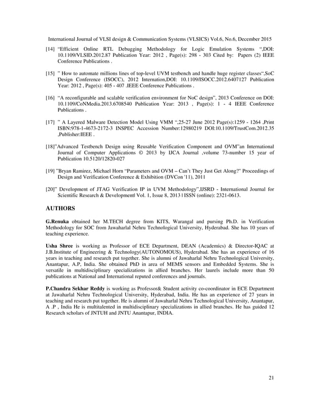 Advanced Verification Methodology for Complex System on Chip ...