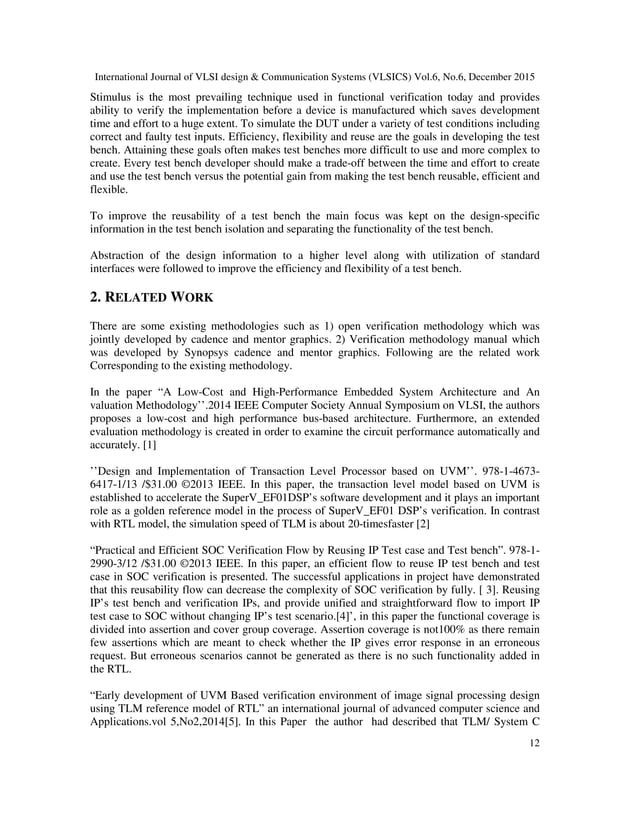 Advanced Verification Methodology For Complex System On Chip Verification Pdf