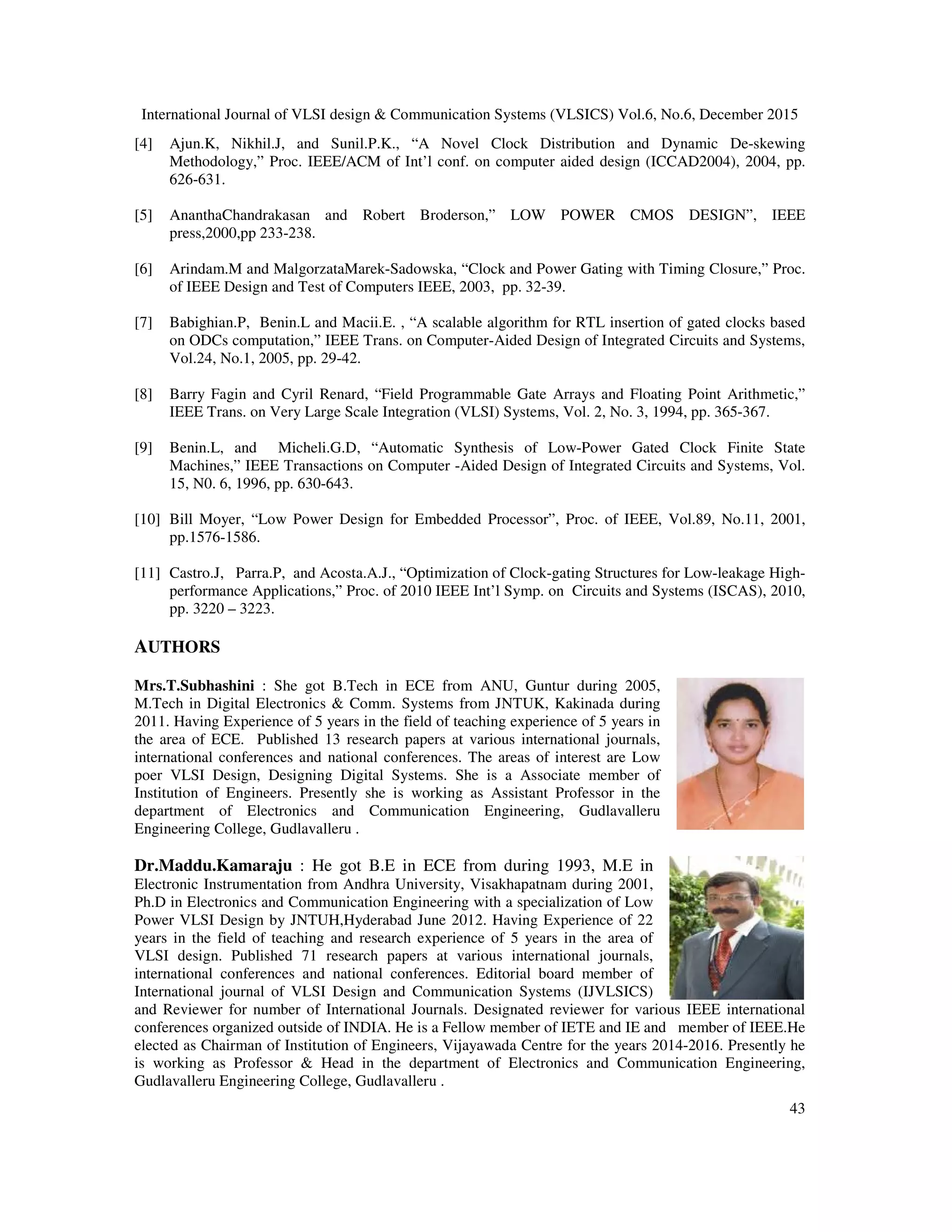 Power Optimized Datapath Units Of Hybrid Embedded Core Architecture Using Clock Gating Technique