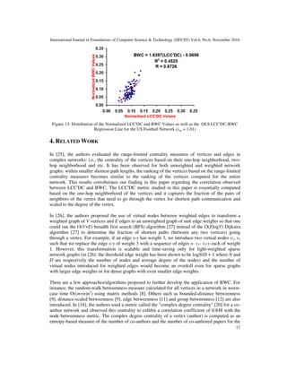 CORRELATION AND REGRESSION ANALYSIS FOR NODE BETWEENNESS CENTRALITY | PDF